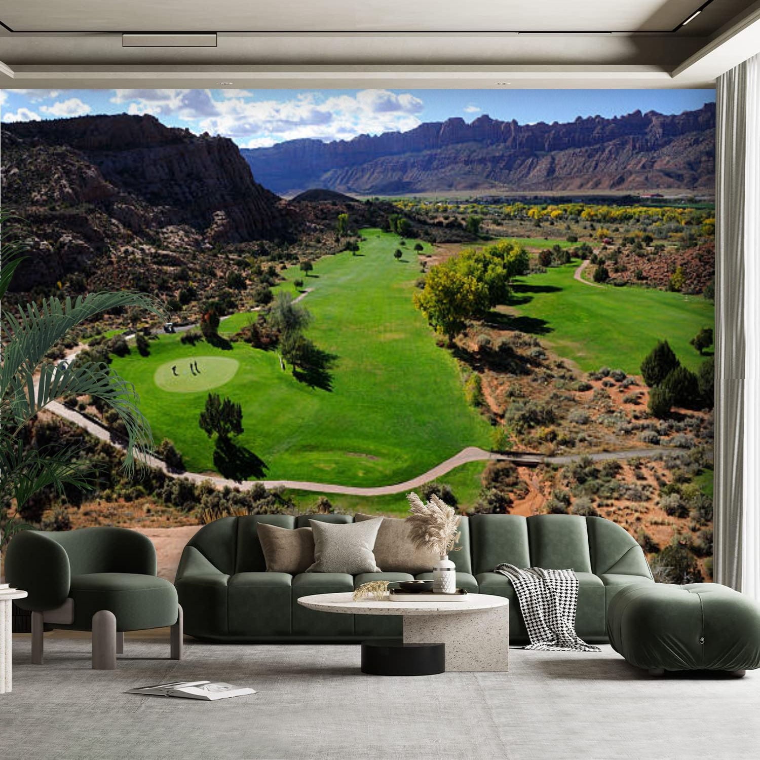 Peel and Stick Canvas Wallpaper Wall Mural Moab Course southern Utah ...