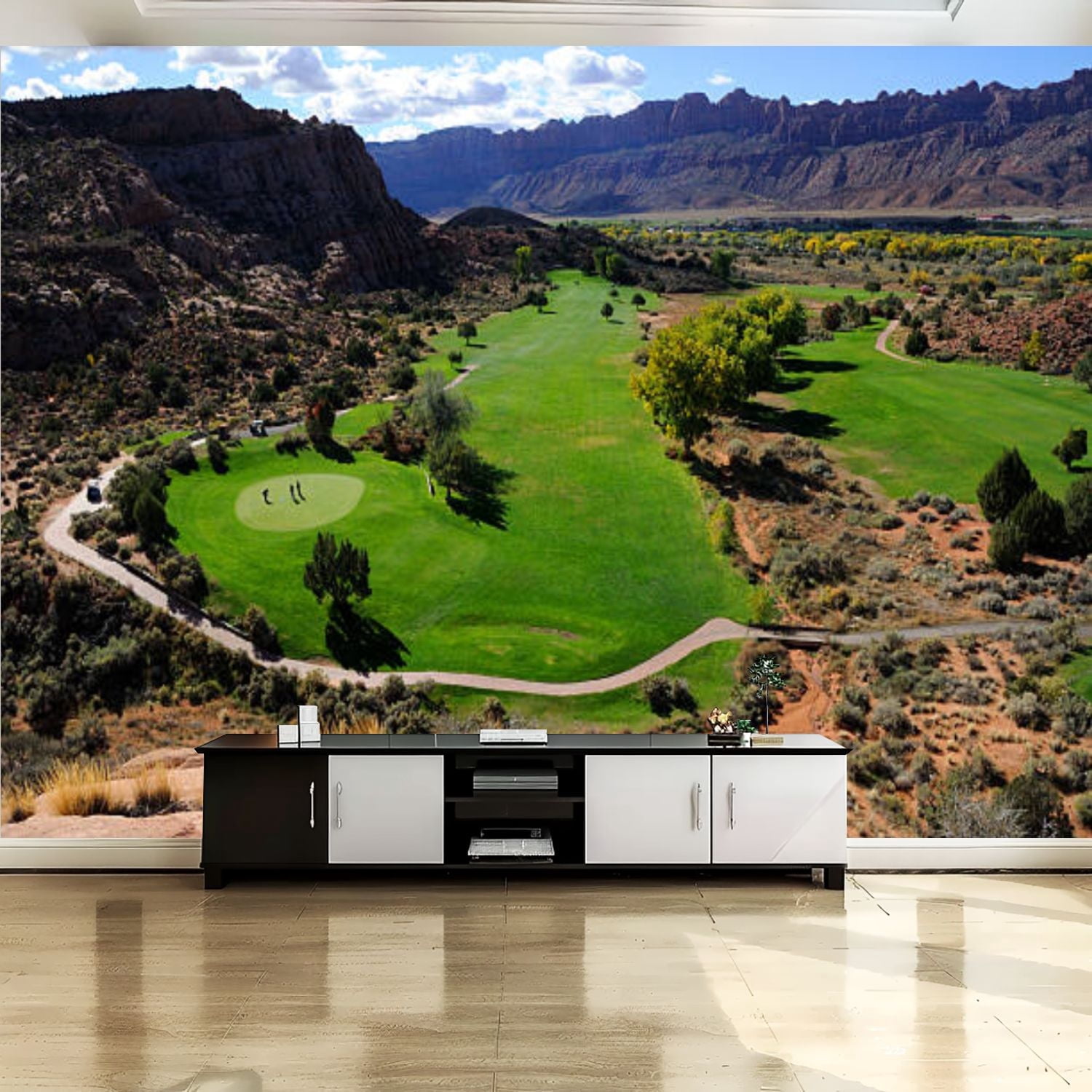 Peel and Stick Canvas Wallpaper Wall Mural Moab Course southern Utah ...