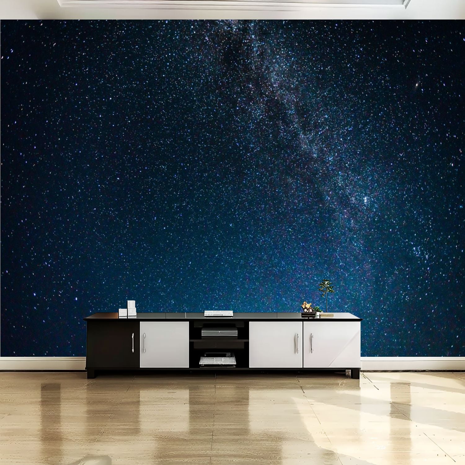 Peel and Stick Canvas Wallpaper Wall Mural Night Sky Stars Milky Way ...