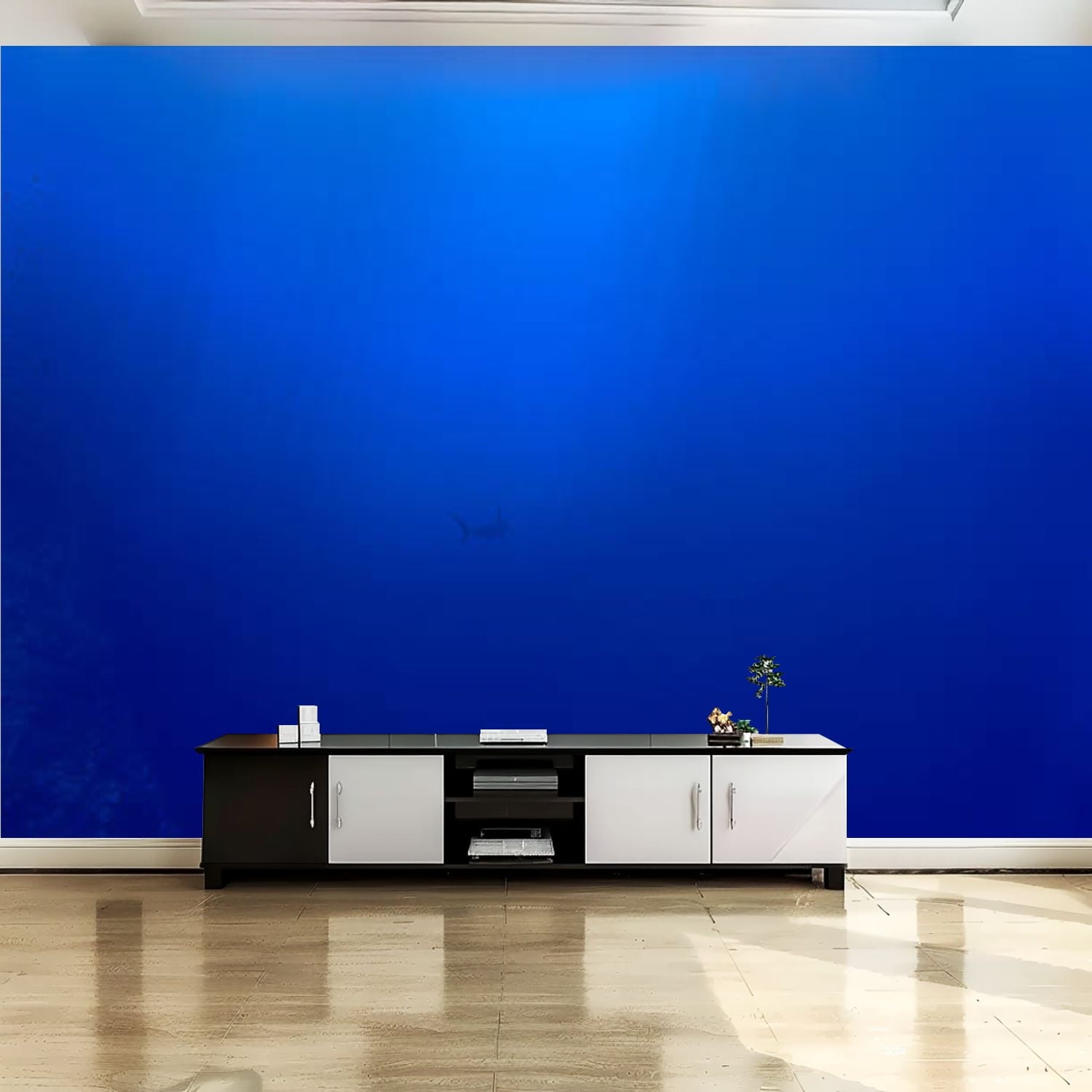 Peel and Stick Canvas Wallpaper Wall Mural Scalloped hammerhead shark ...