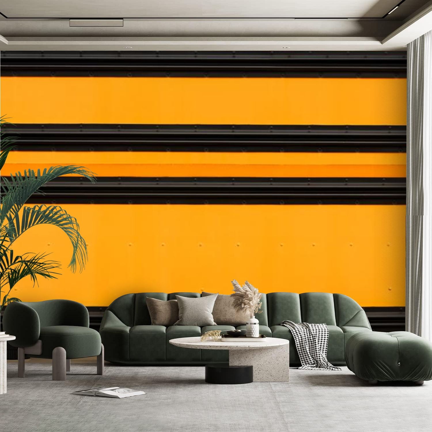 Peel and Stick Canvas Wallpaper Wall Mural School Bus Wall Art Self ...