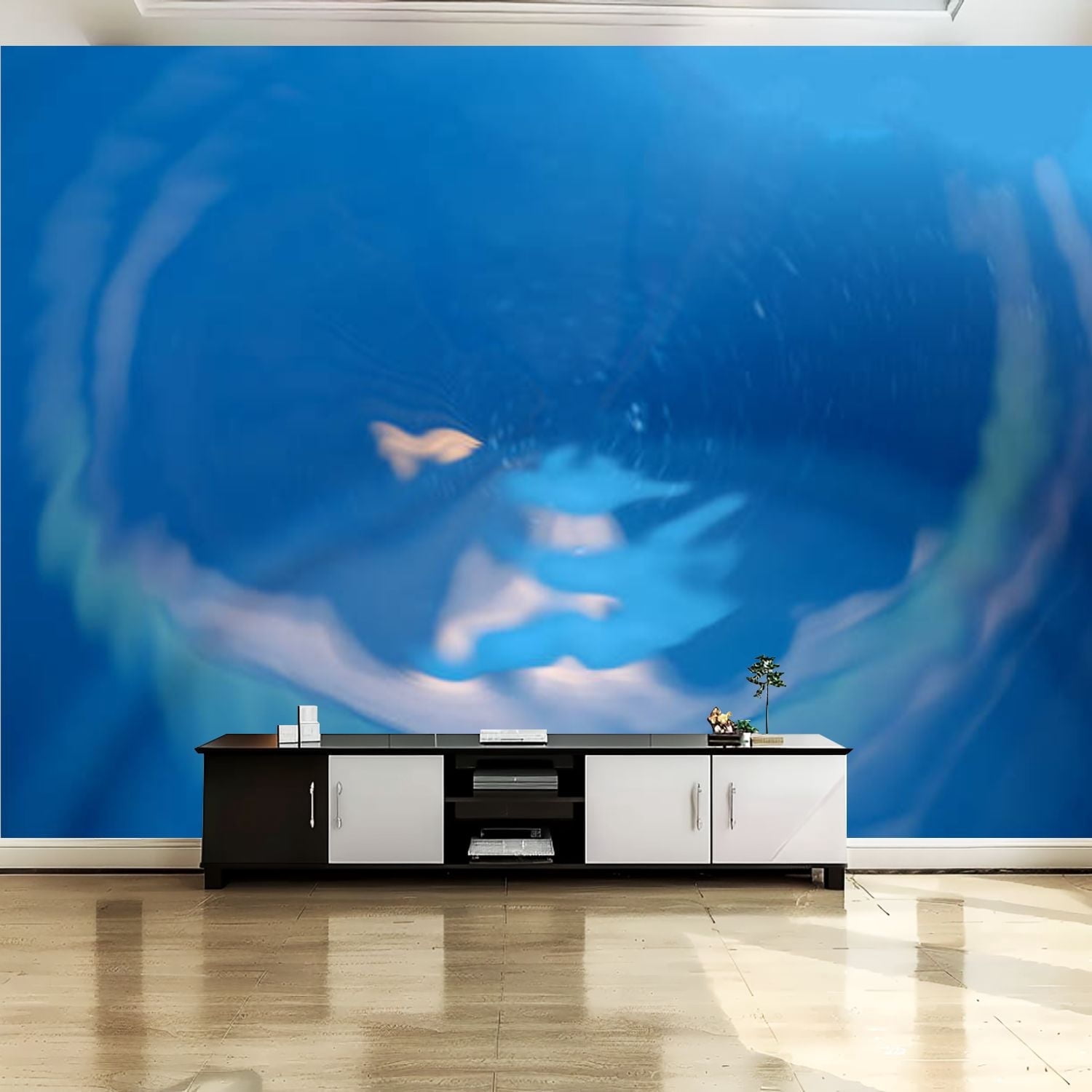 Peel and Stick Canvas Wallpaper Wall Mural Textural Water Shots Wall ...