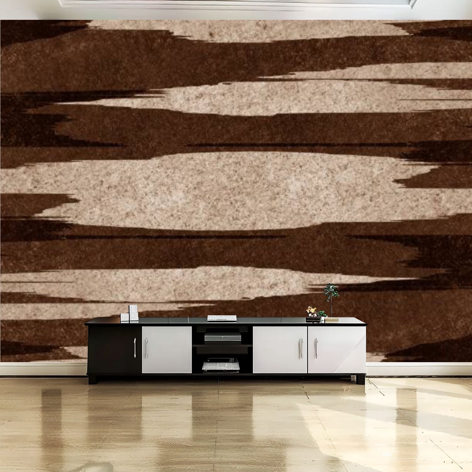 Peel and Stick Canvas Wallpaper Wall Mural brown color paper Wall Art ...