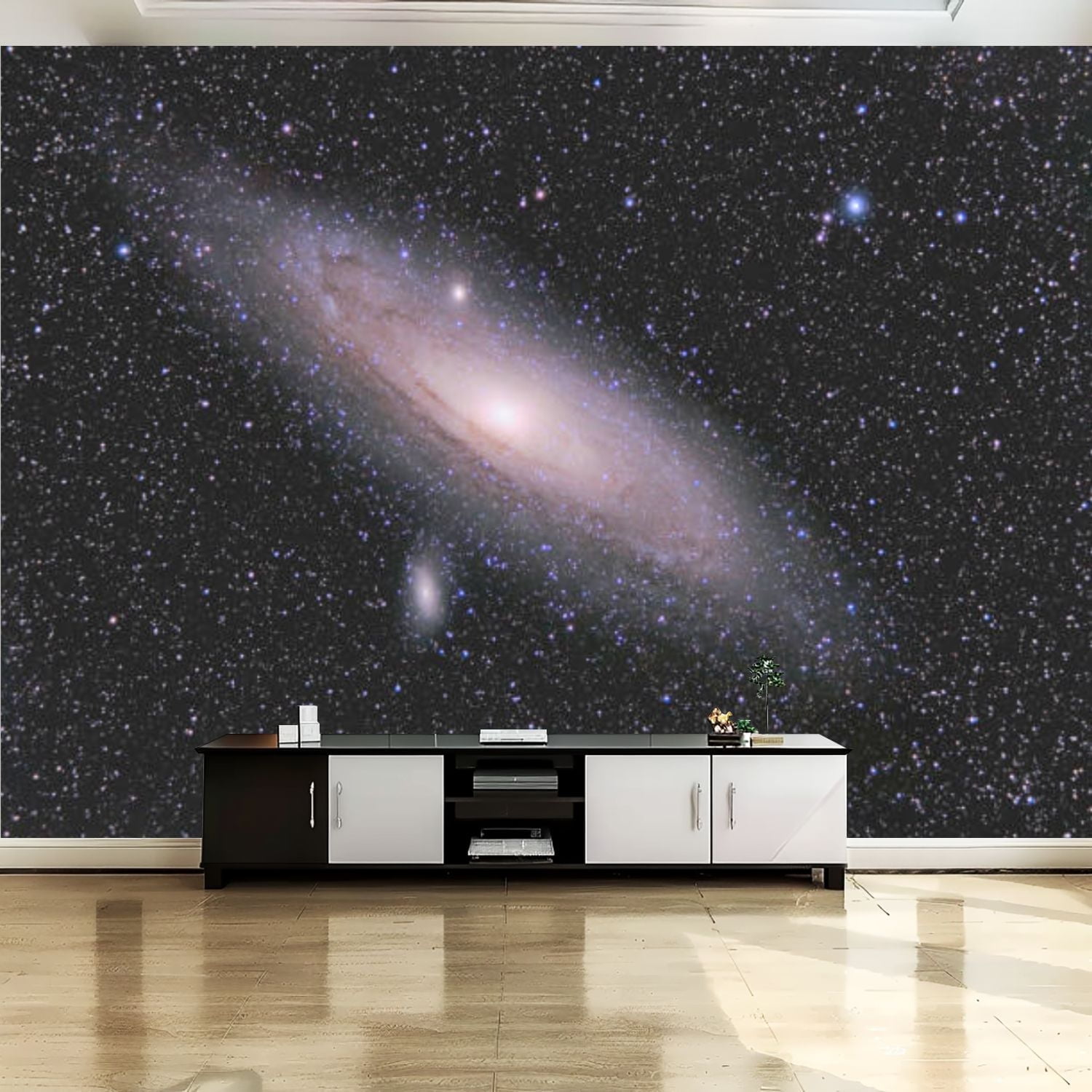 Peel and Stick Canvas Wallpaper Wall Mural large galaxy outer space ...
