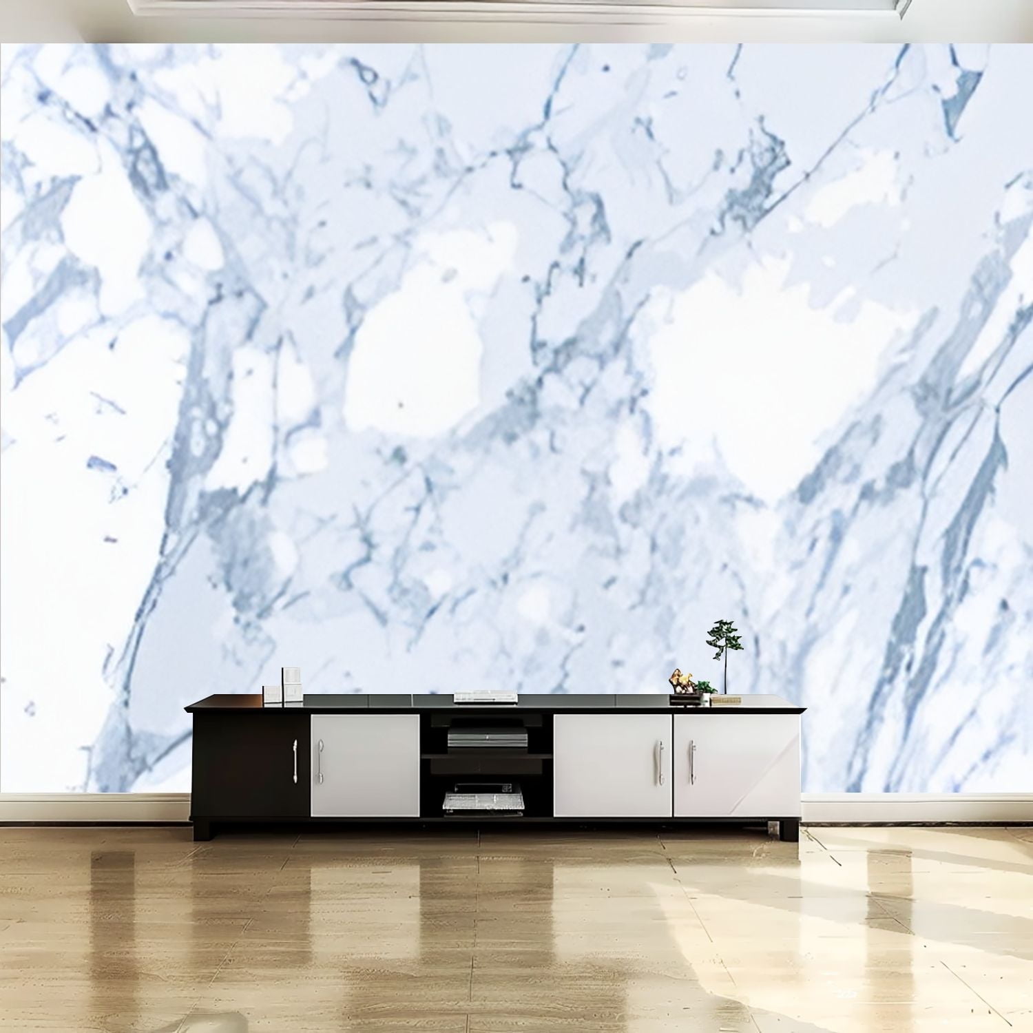 Peel and Stick Canvas Wallpaper Wall Mural overlay texture light marble ...