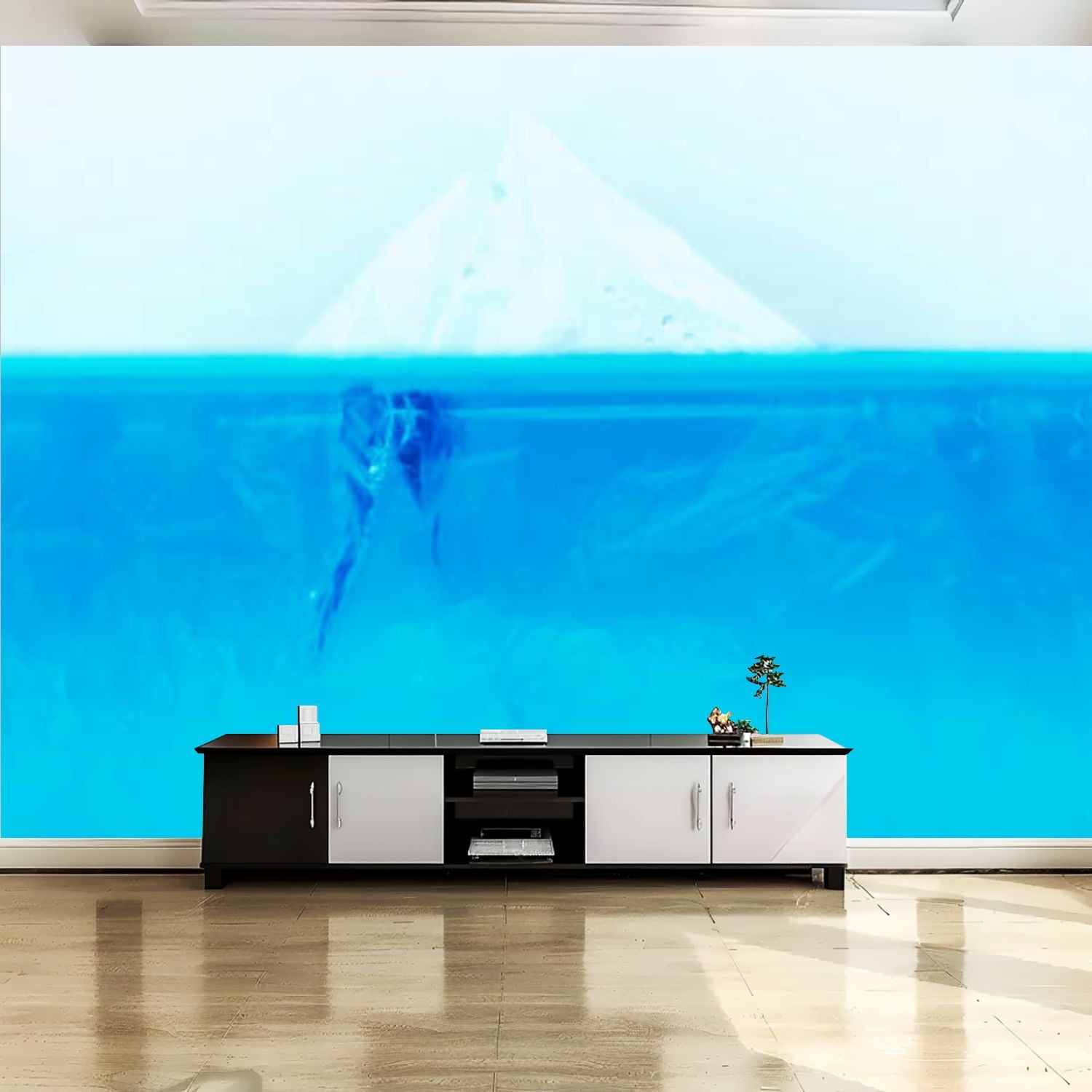 Peel and Stick Canvas Wallpaper Wall Mural plastic pollution beautiful ...