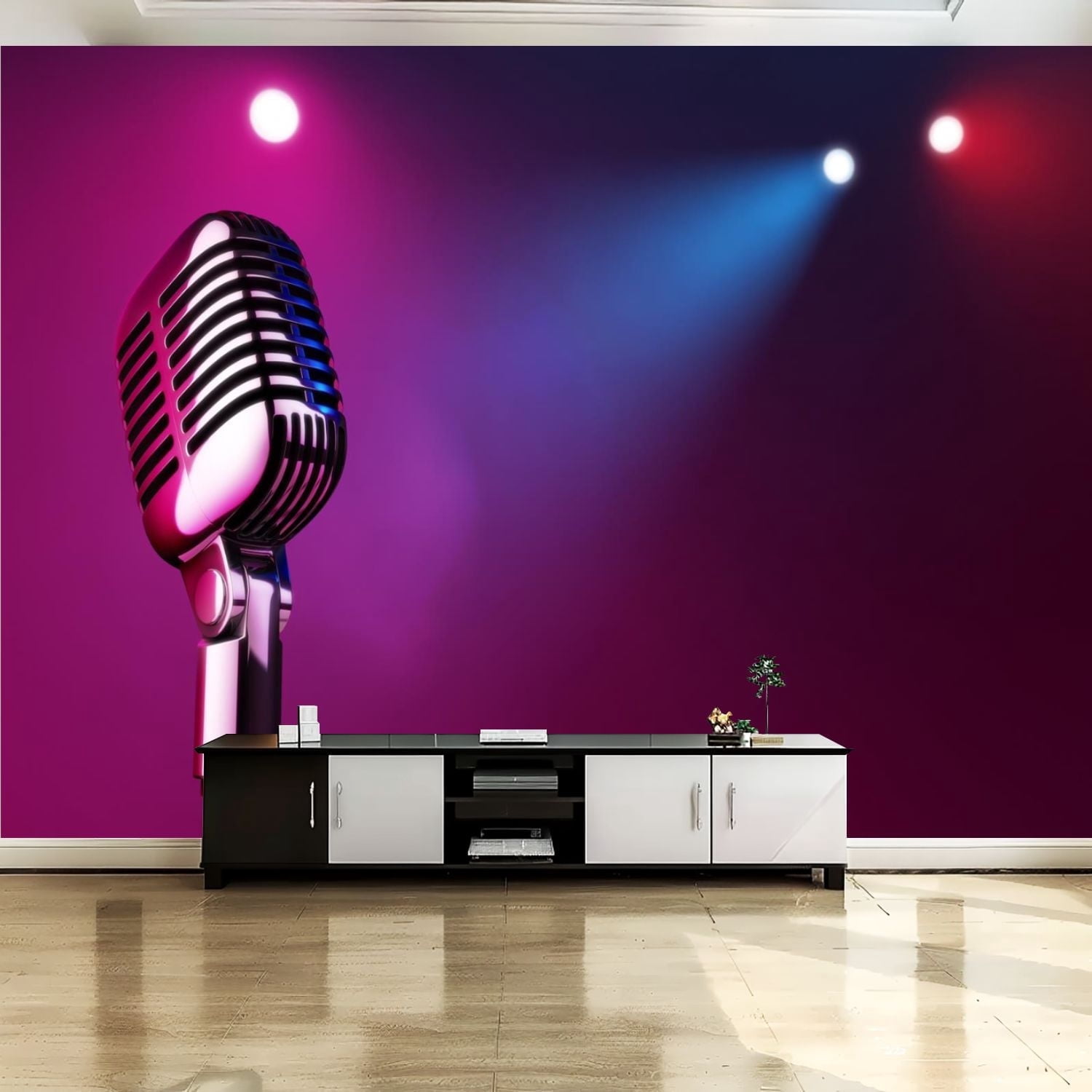Peel and Stick Canvas Wallpaper Wall Mural stage nightlifes pictures ...