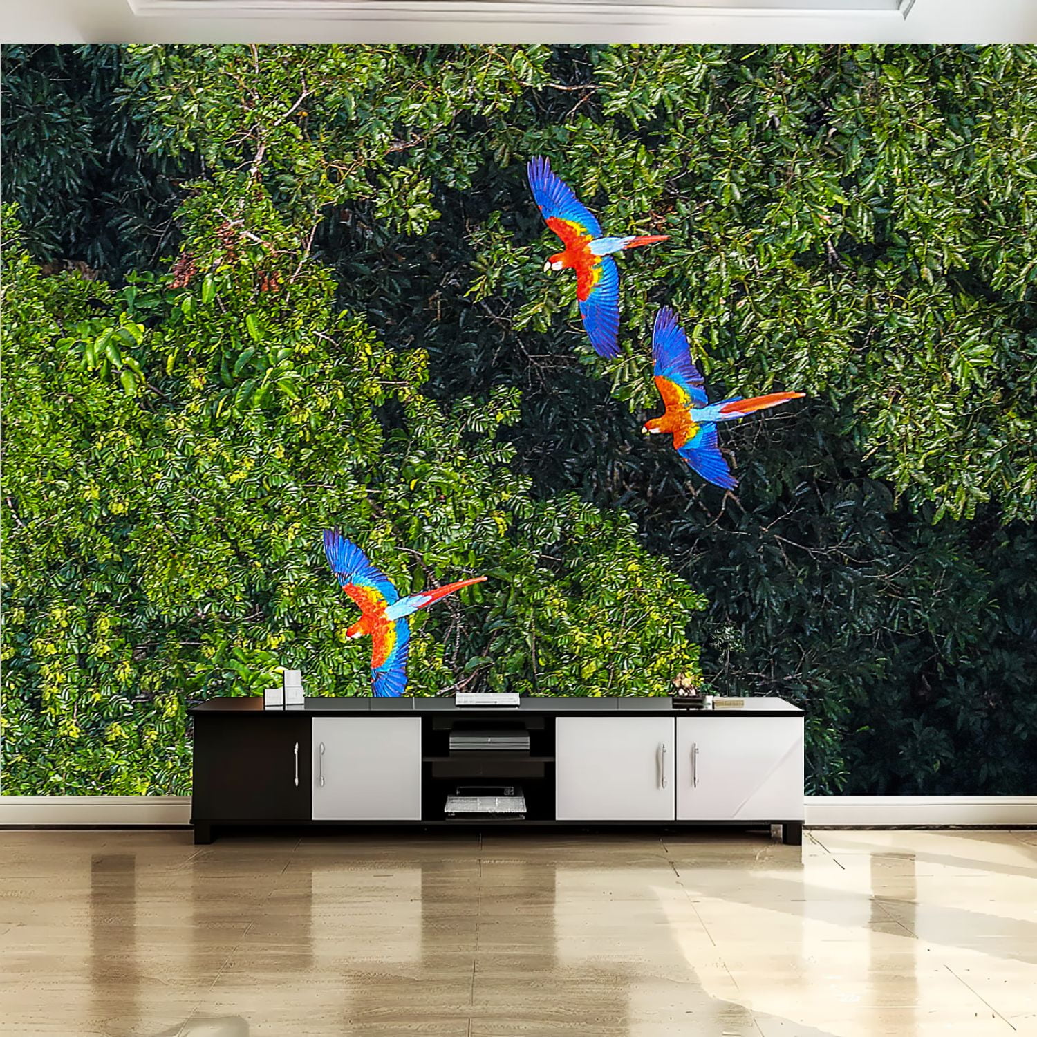Peel and Stick Canvas Wallpaper Wall MuralAmazon Rainforest Wall Art ...
