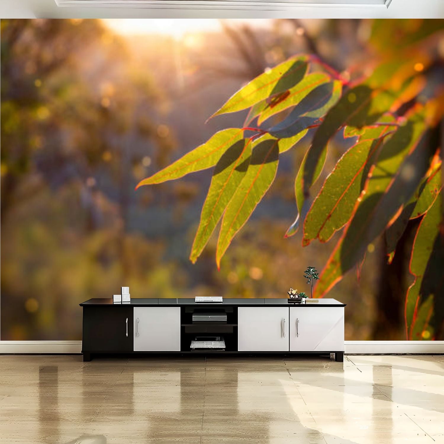 Peel and Stick Canvas Wallpaper Wall Muralbush Wall Art Self Adhesive ...