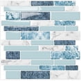 Peel and Stick Self Adhesive Backsplash Wall Marble Tiles Stickers for ...