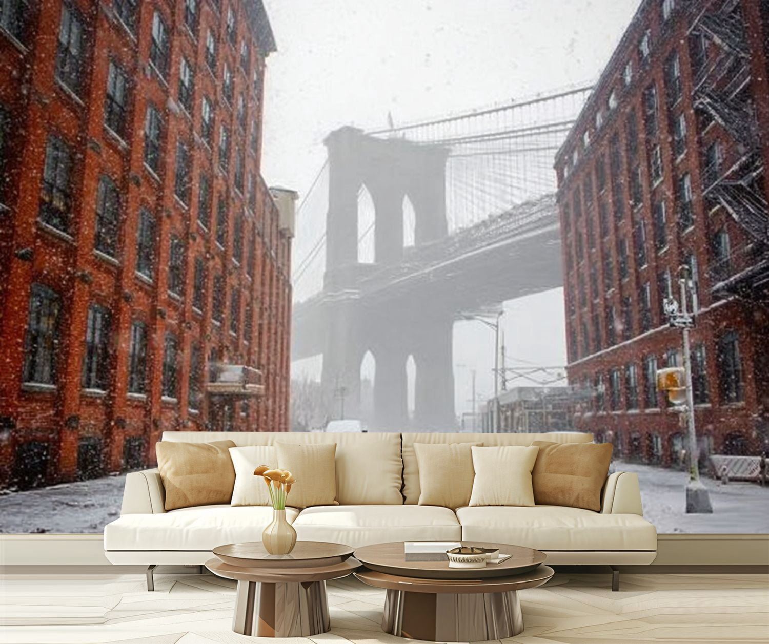 Peel and Stick Wallpaper Brooklyn New Modern Art Wall Mural Decor Self ...