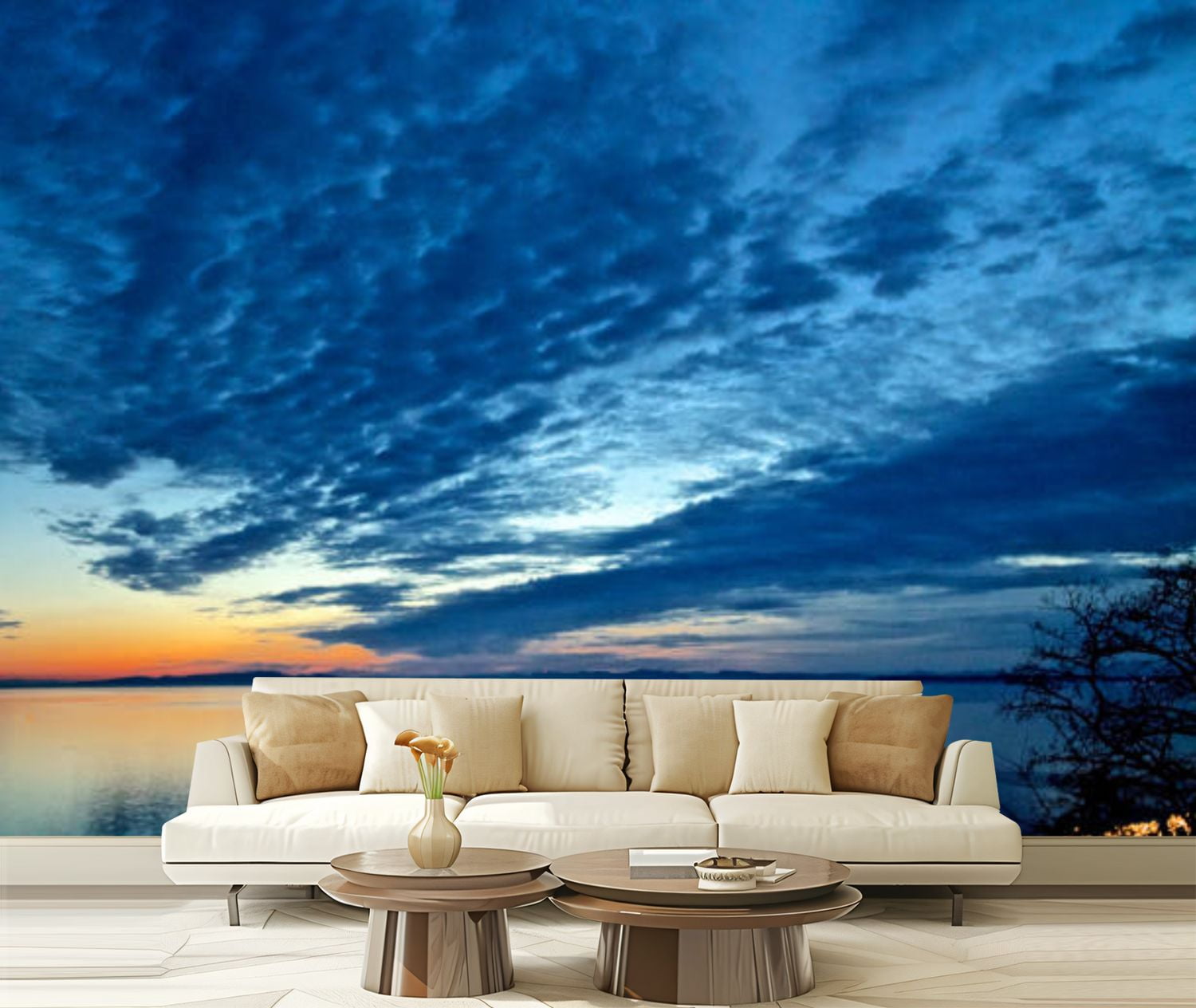 Peel and Stick Wallpaper Canvas Abstract Cloud Typology Modern Art Wall ...