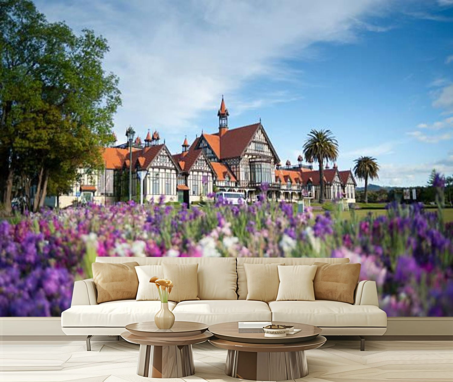 Peel and Stick Wallpaper Canvas Bathhouse Rotorua museum Modern Art ...