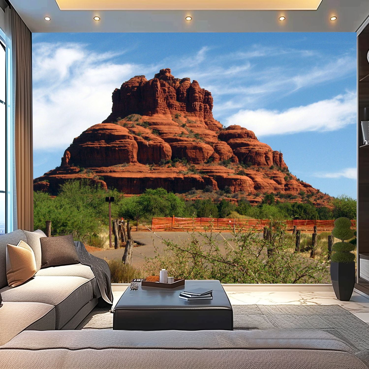 Peel and Stick Wallpaper Canvas Bell Rock Modern Art Wall Mural Decor ...