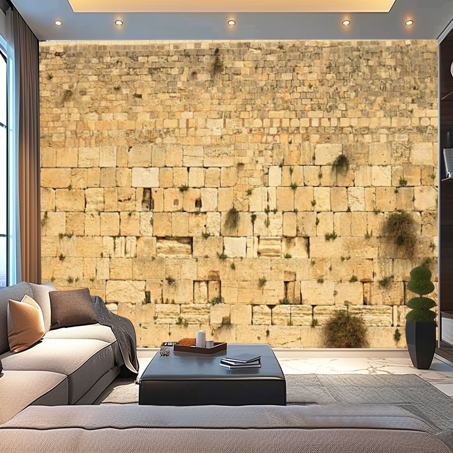 Peel and Stick Wallpaper Canvas Closeup wailing wall Modern Art Wall ...