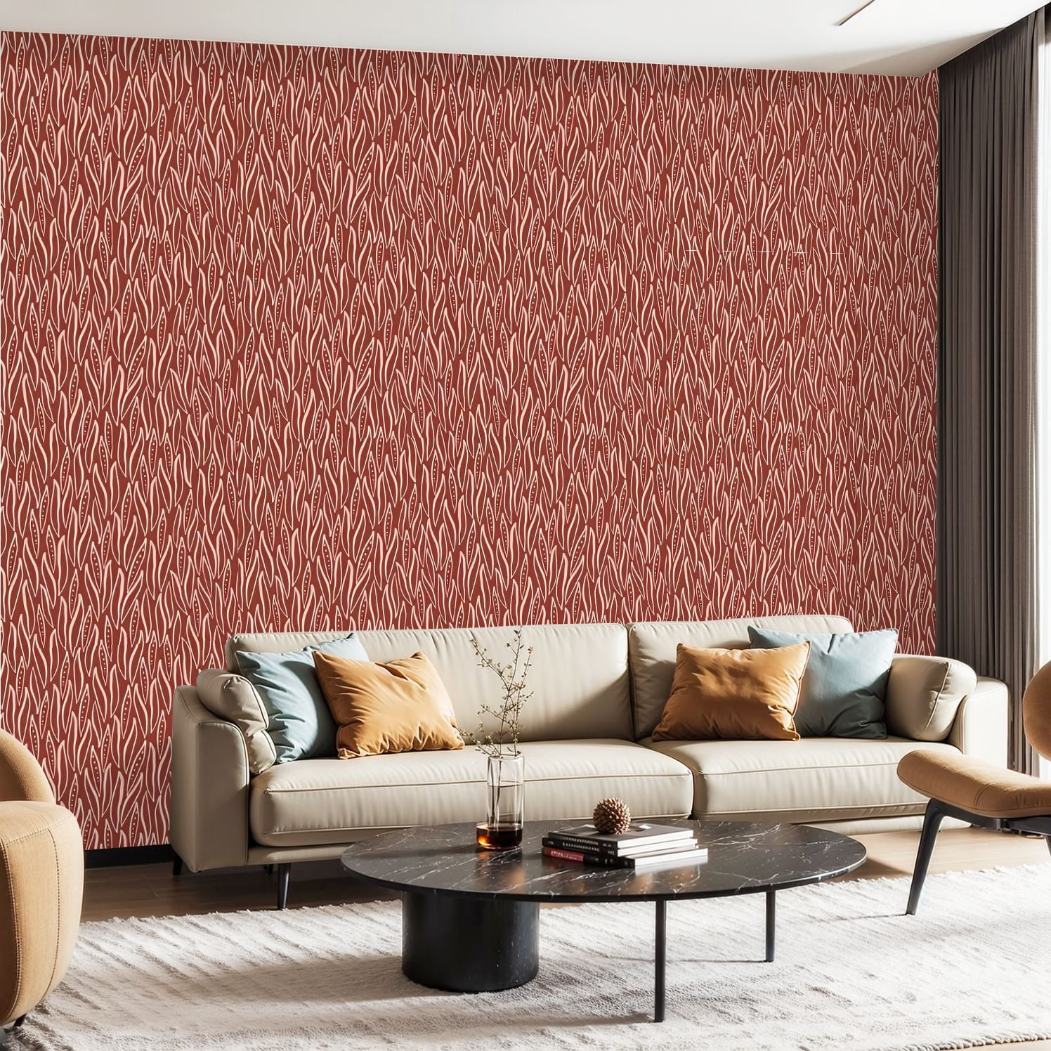 Peel and Stick Wallpaper Canvas Contact Paper Bohemian chic seamless ...