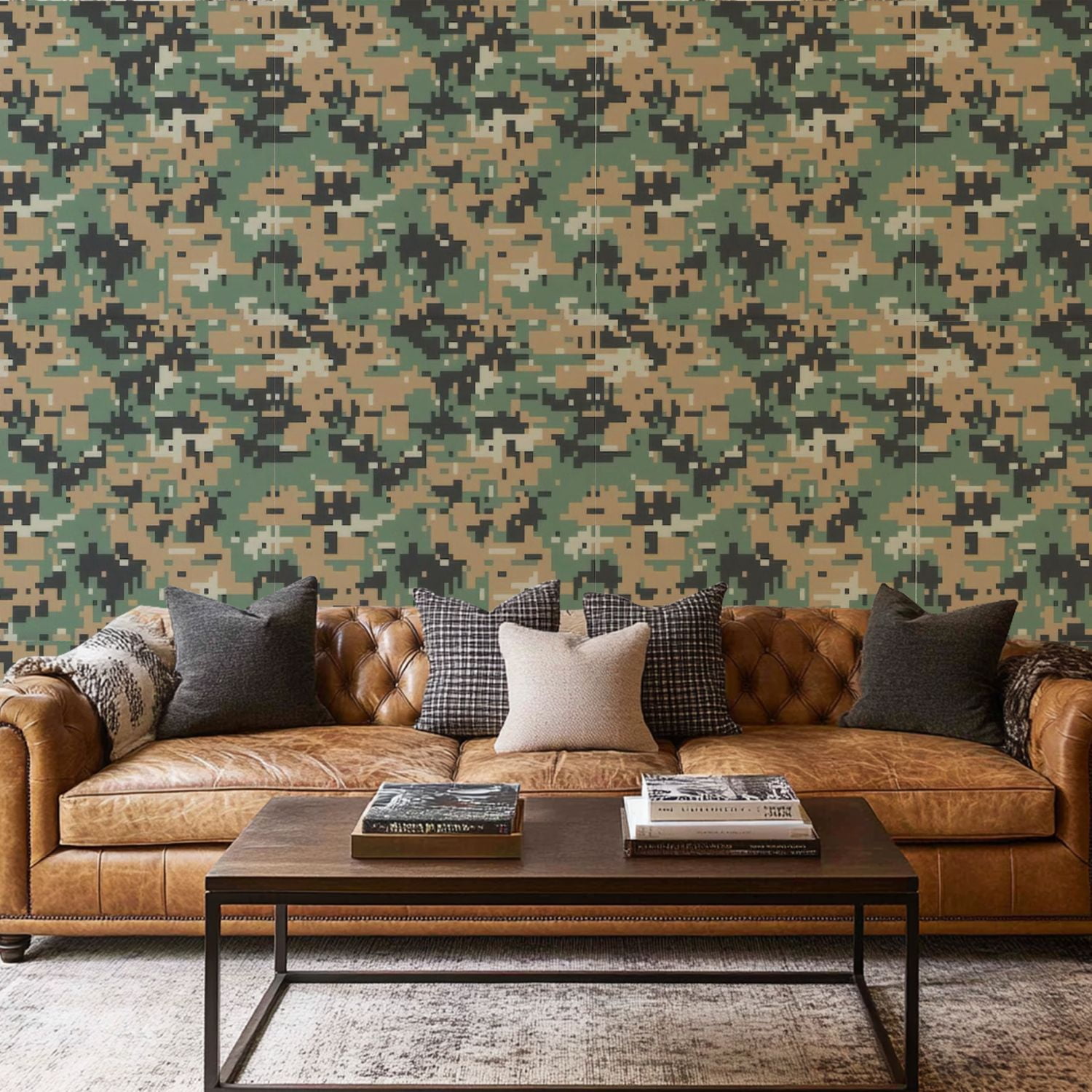 Peel and Stick Wallpaper Canvas Contact Paper MARPAT camouflage ...