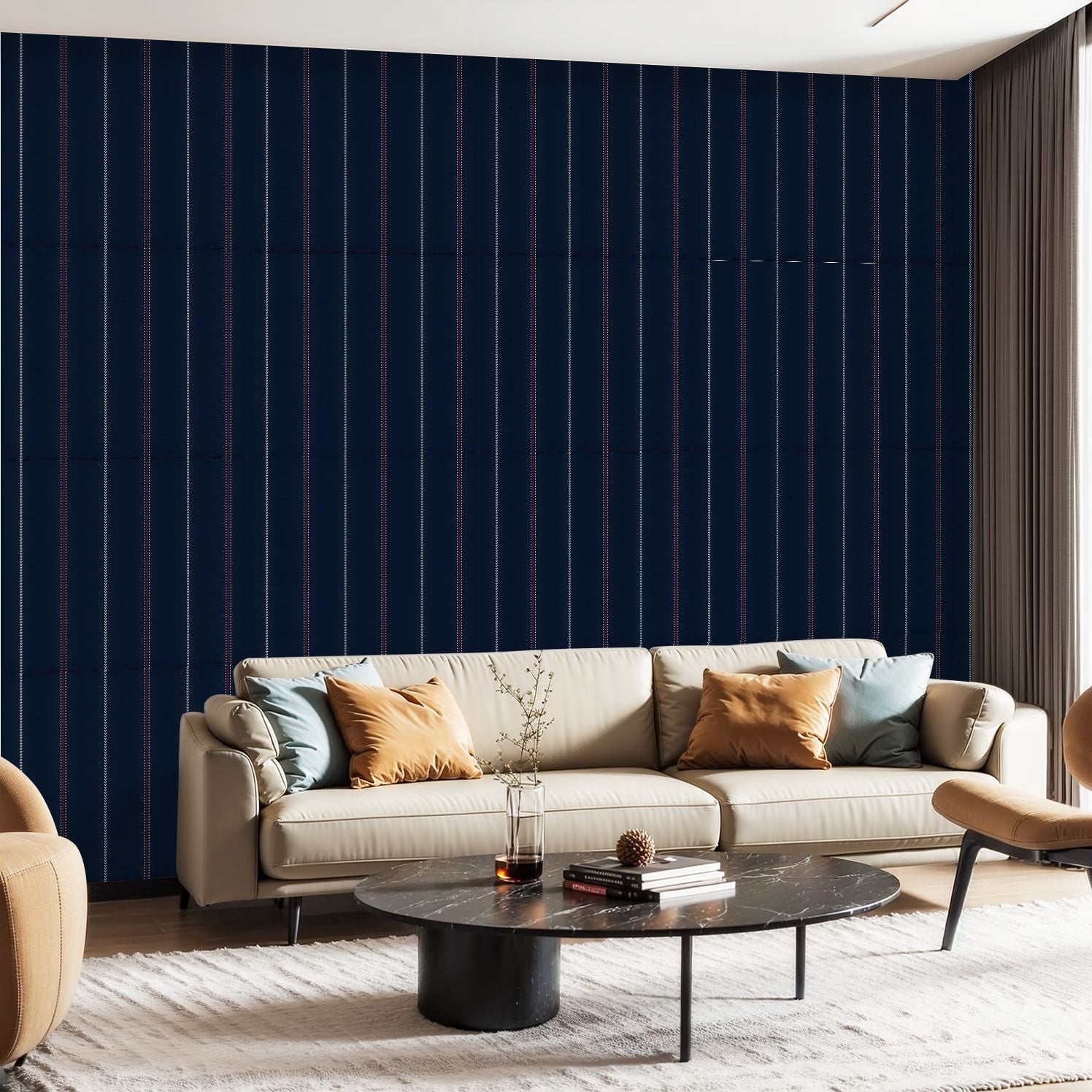 Peel and Stick Wallpaper Canvas Contact Paper Pixel stripe seamless ...