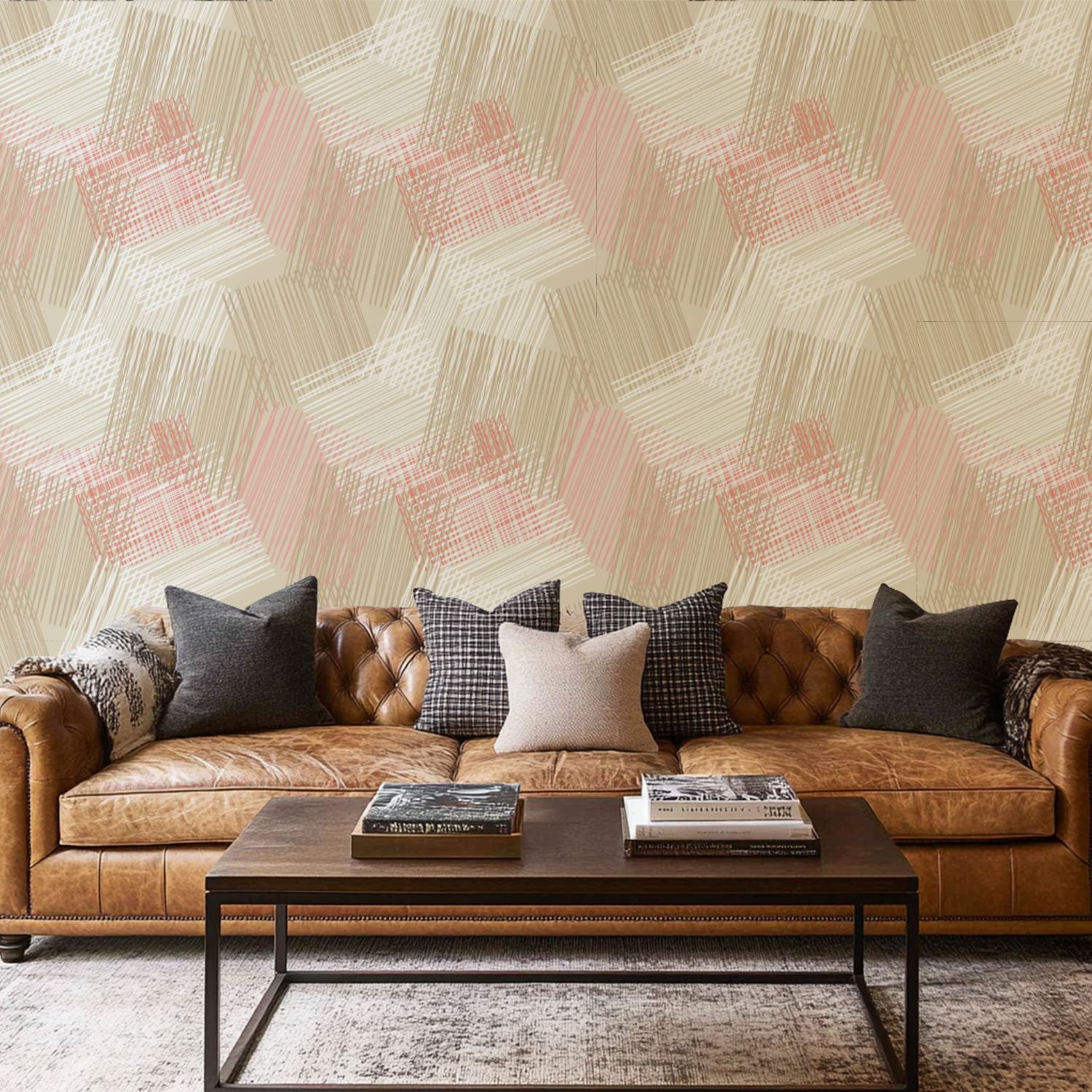 Peel and Stick Wallpaper Canvas Contact Paper Seamless abstract ...