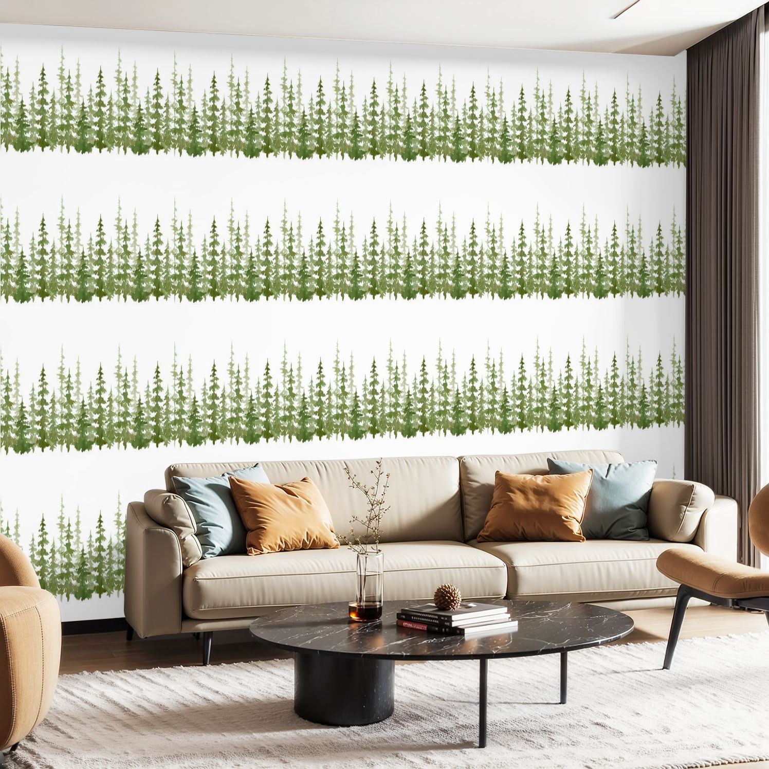 Peel and Stick Wallpaper Canvas Contact Paper Watercolor seamless ...
