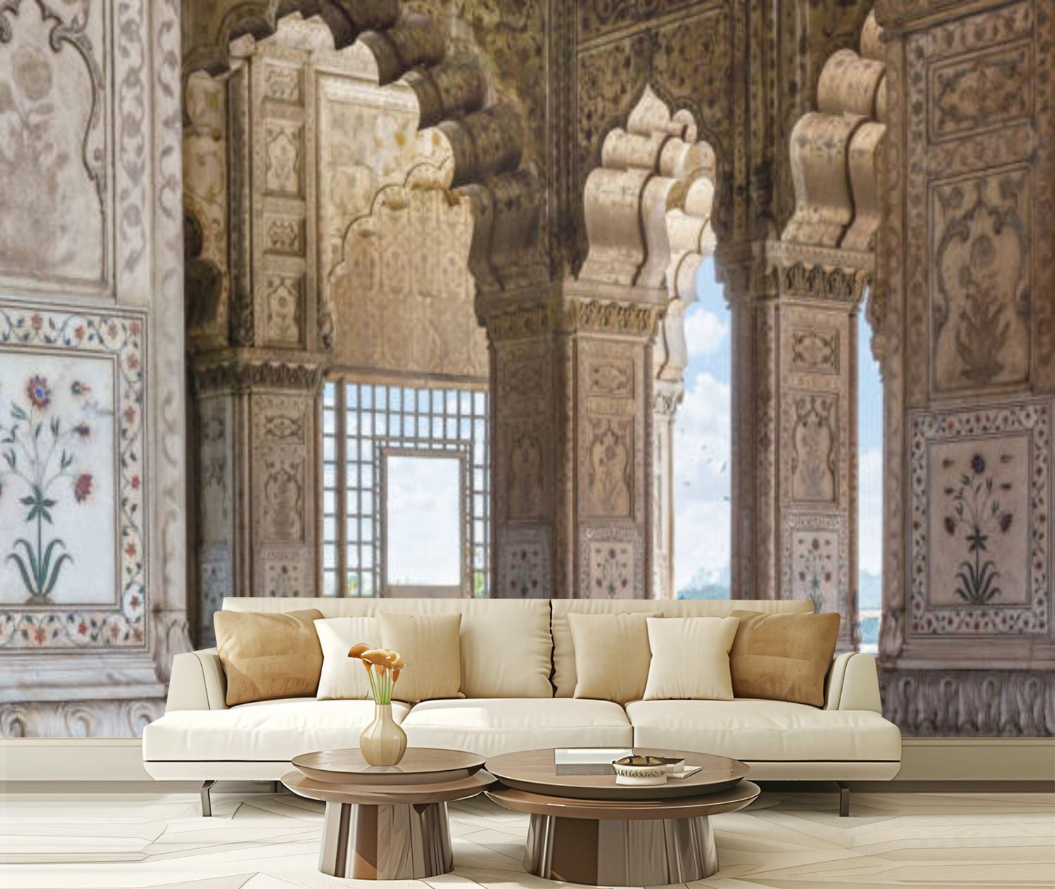 Peel and Stick Wallpaper Canvas Diwan i Hall Private inside Red Fort ...