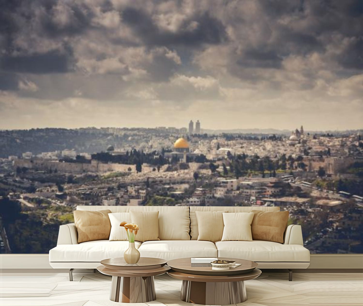 Peel and Stick Wallpaper Canvas Dome Rock Palestine Modern Art Wall ...