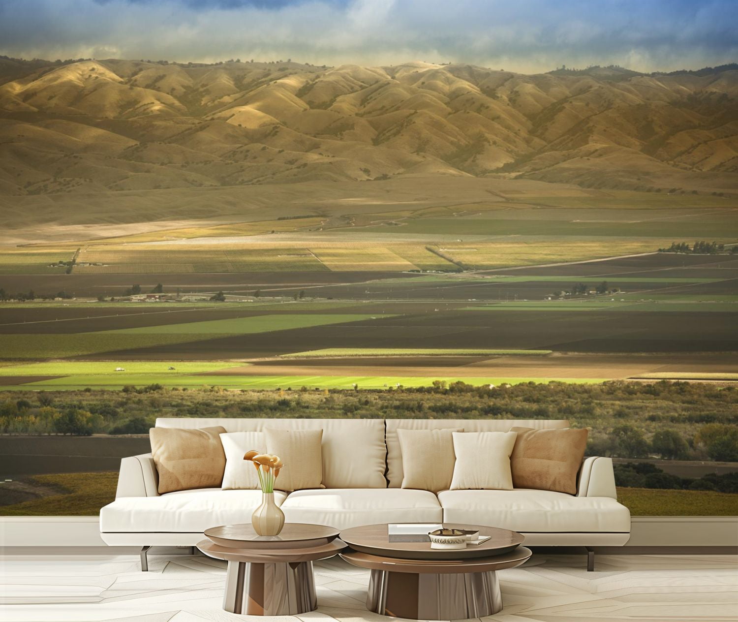 Peel and Stick Wallpaper Canvas Fertile farm land Salinas Valley ...