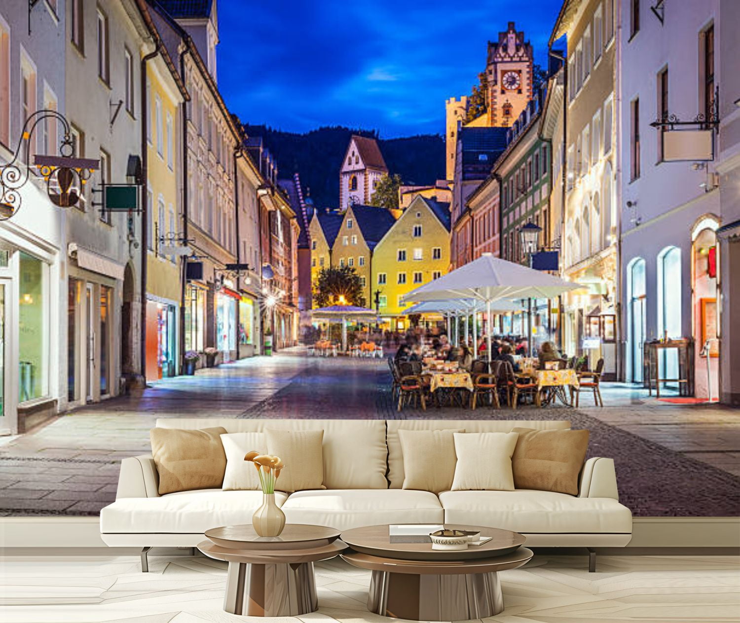 Peel and Stick Wallpaper Canvas Germany Old Townscape Modern Art Wall ...