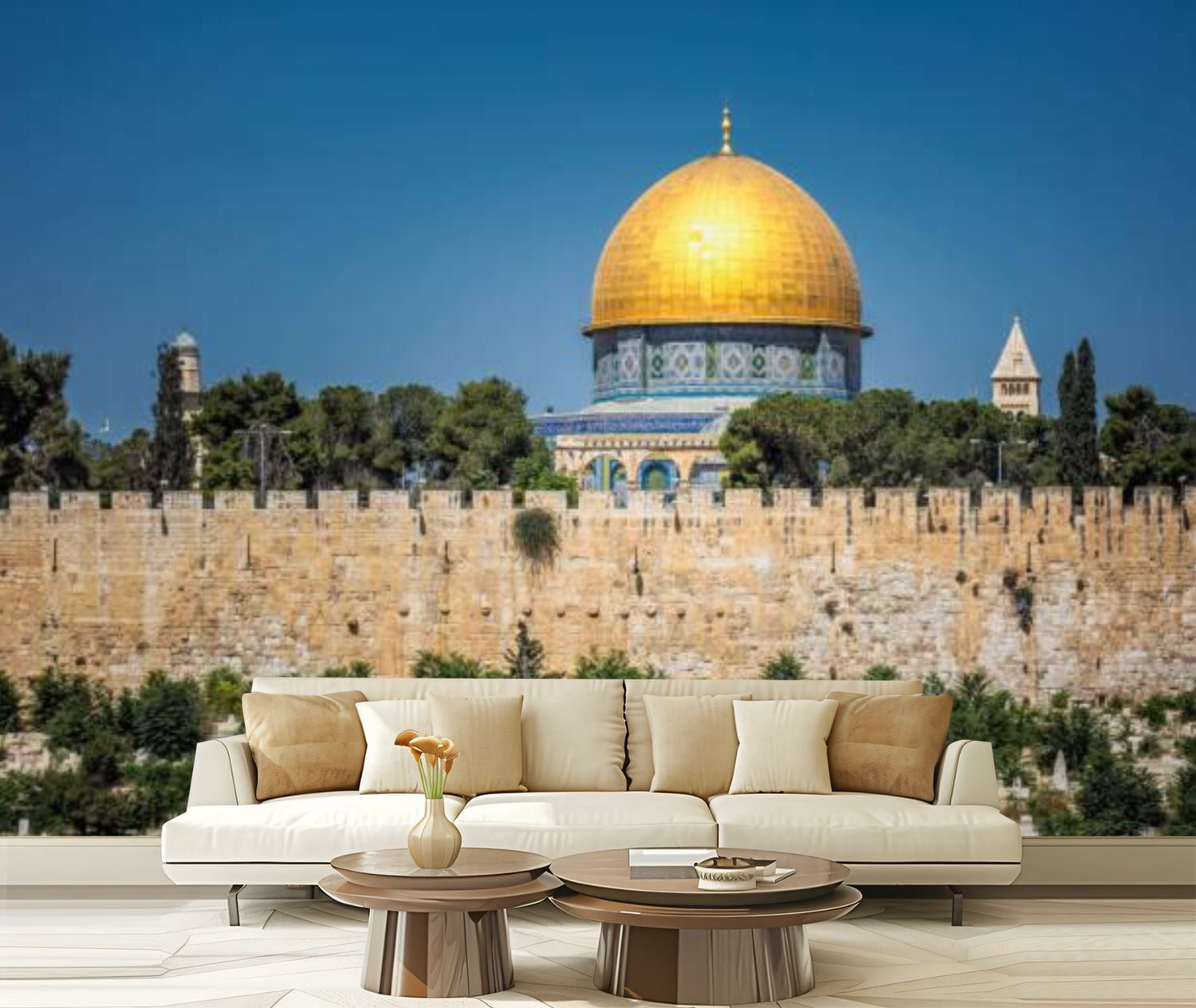 Peel and Stick Wallpaper Canvas Jerusalem old town Modern Art Wall ...