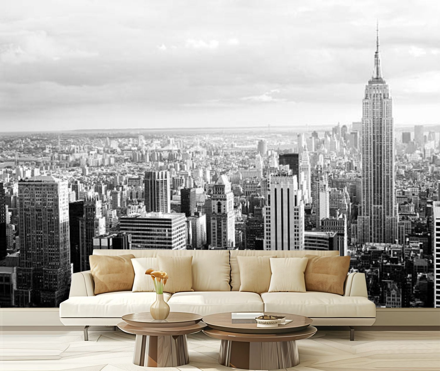 Peel and Stick Wallpaper Canvas New York Modern Art Wall Mural Decor ...