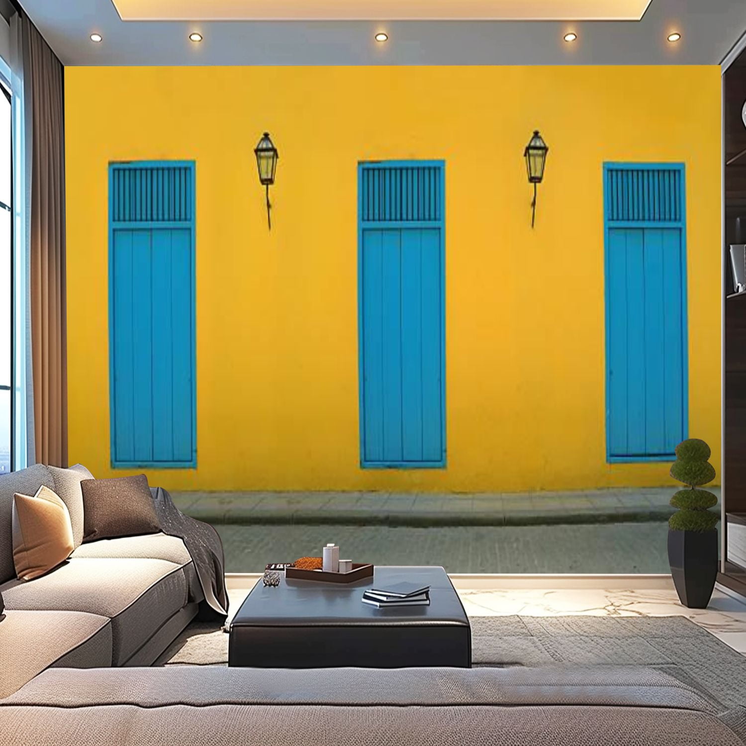 Peel and Stick Wallpaper Canvas Old havana stab Modern Art Wall Mural ...