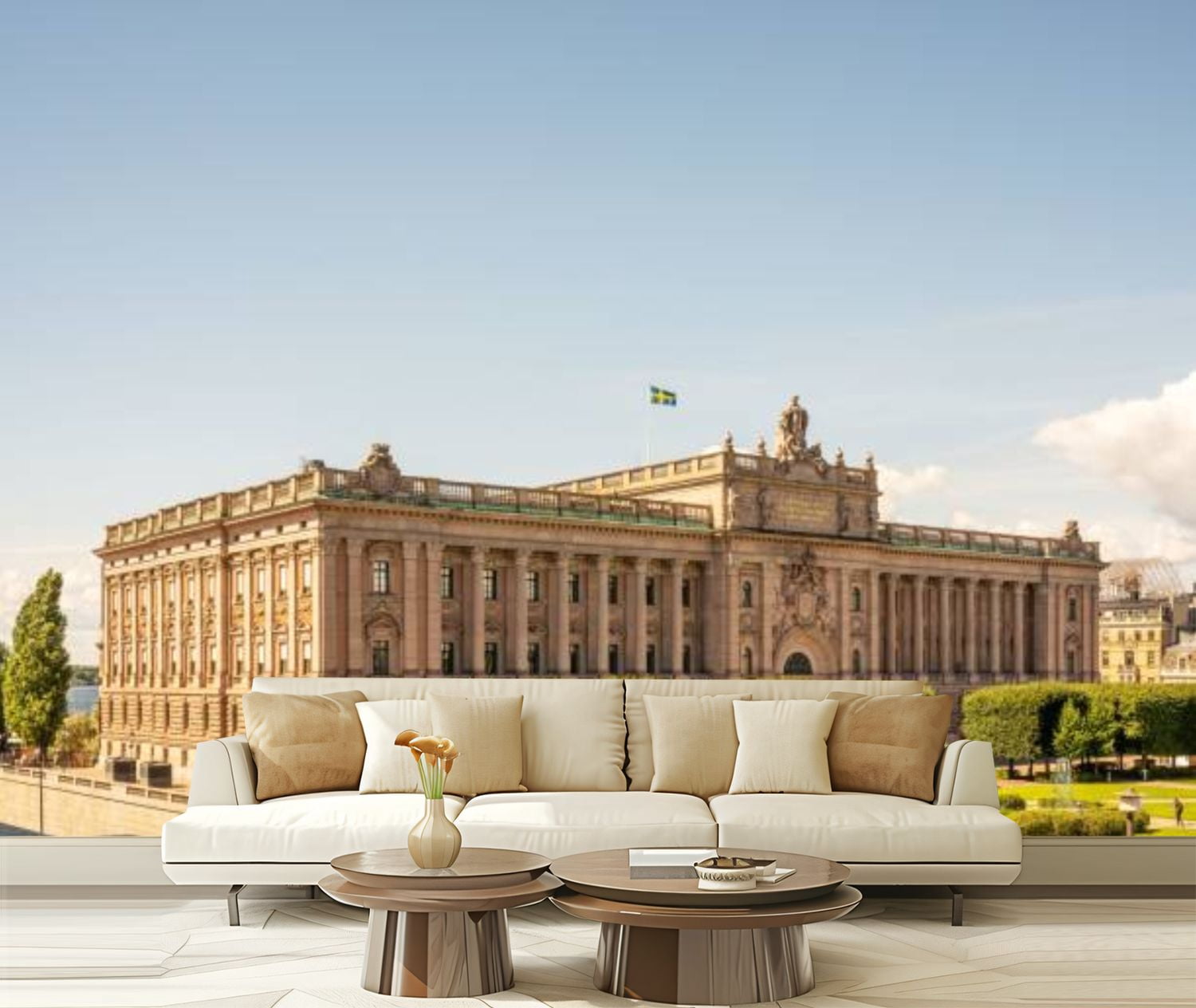 Peel and Stick Wallpaper Canvas Parliament building from royal ...