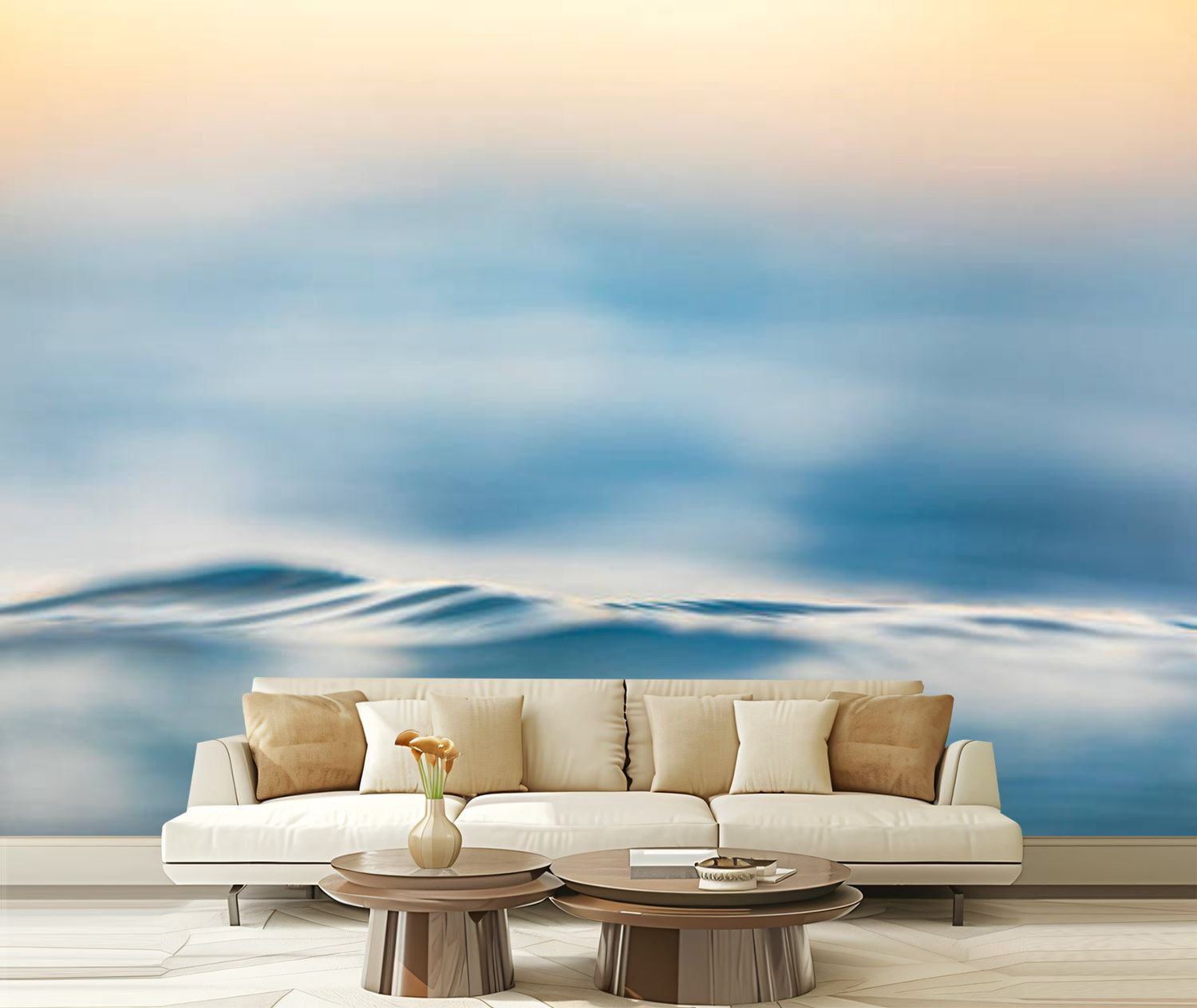 Peel and Stick Wallpaper Canvas Surface texture silky smooth soft ocean ...