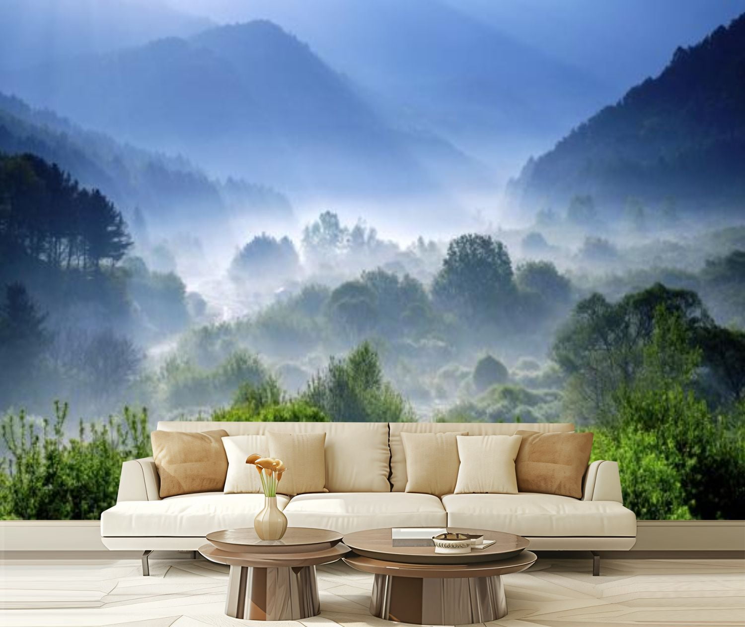 Peel and Stick Wallpaper Canvas VH533 Secret Garden Modern Art Wall ...