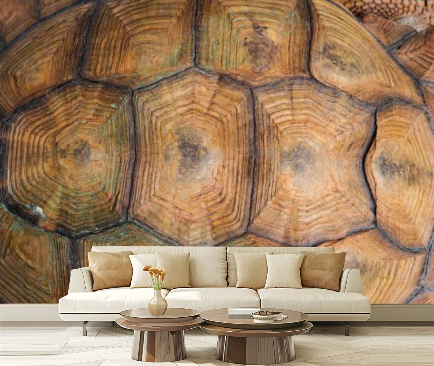Peel and Stick Wallpaper Canvas close up tortoise shell texture ...