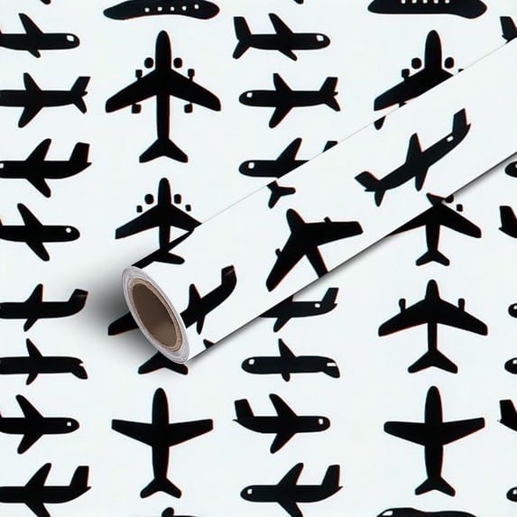 Peel and Stick Wallpaper Contact Paper Airplane Art Self Adhesive and ...