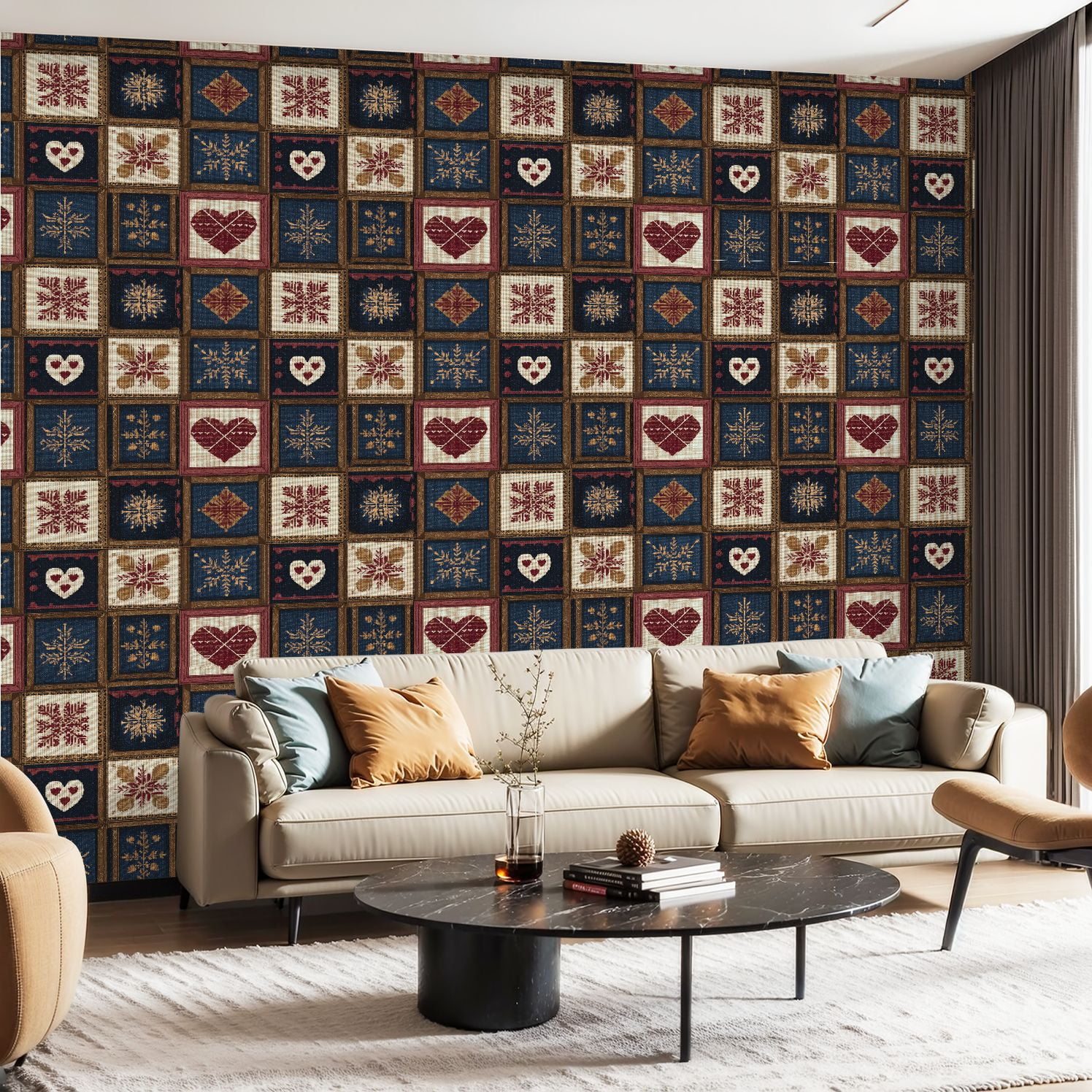 Peel and Stick Wallpaper Contact Paper Colorful Checkered Removable ...