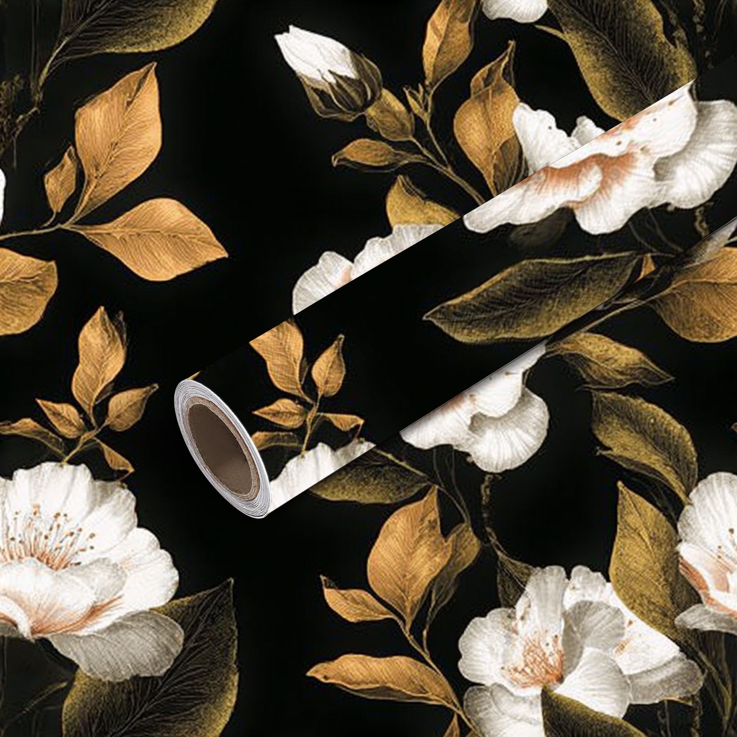Peel and Stick Wallpaper Contact Paper Flowers roses Floral oriental ...