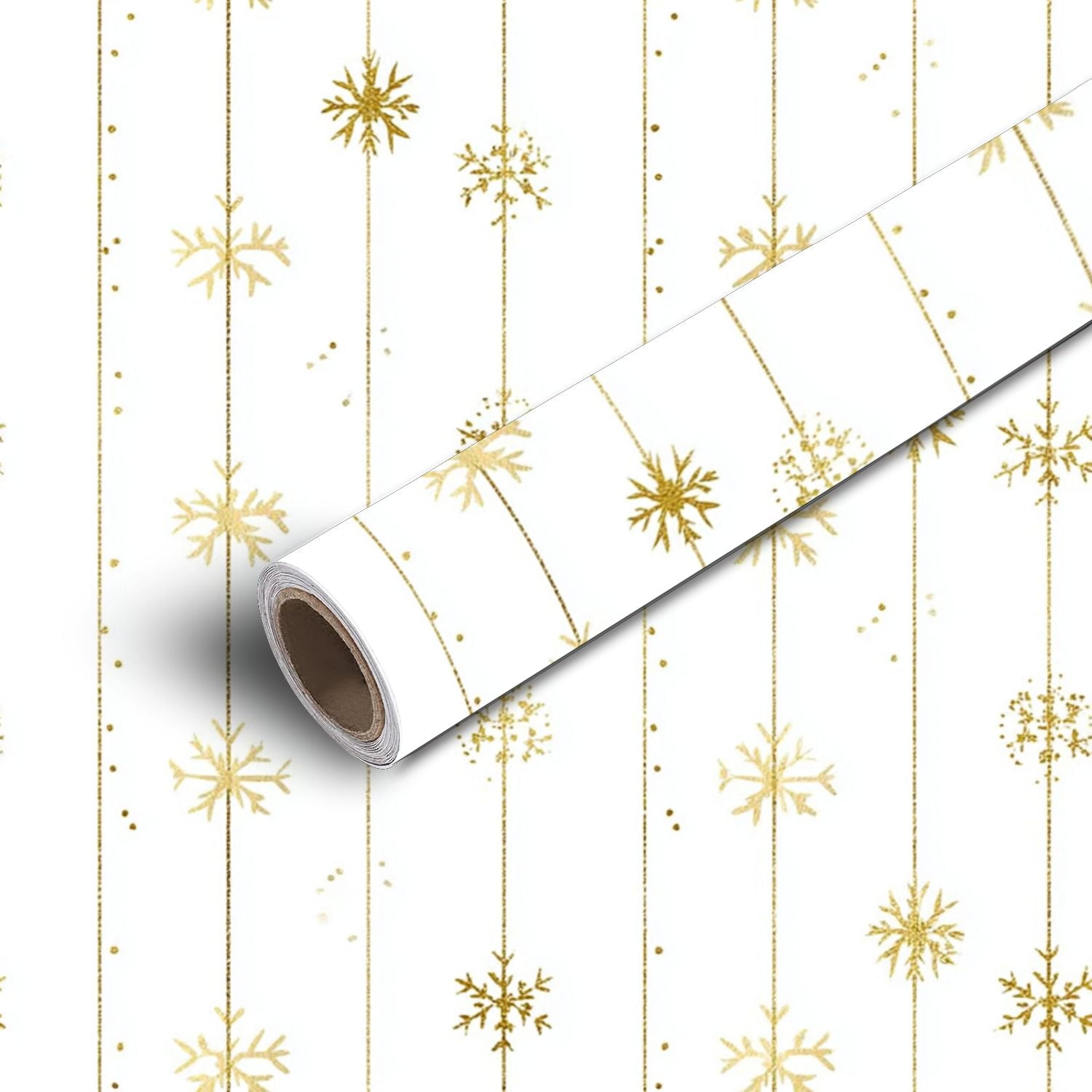 Peel and Stick Wallpaper Contact Paper Gold snowflake Beautiful ...