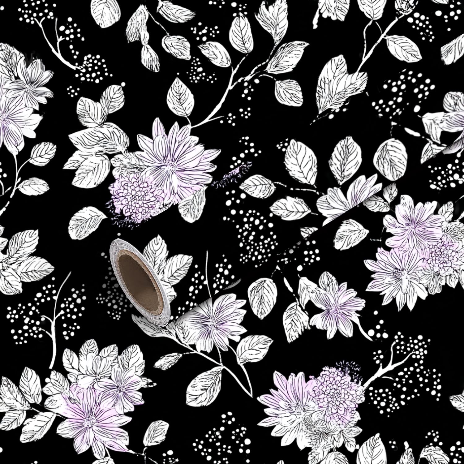 Peel and Stick Wallpaper Contact Paper gentle paisley print ethnic ...