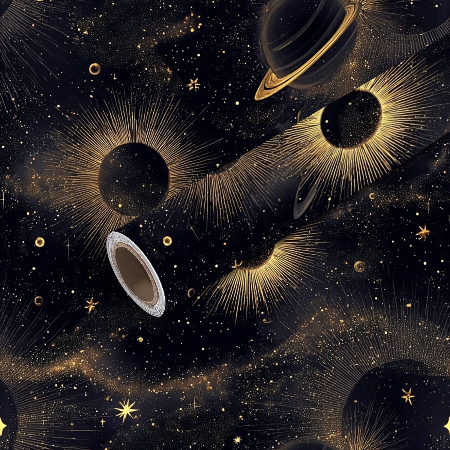 Peel and Stick Wallpaper Contact Paper sky night stars sun moon ...