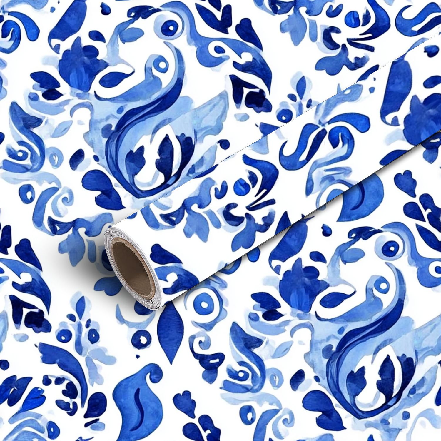 Peel and Stick Wallpaper Contact Paper watercolor bohemian indian ...
