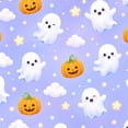 Peel and Stick Wallpaper Cute Halloween Ghosts Vinyl Self Adhesive ...
