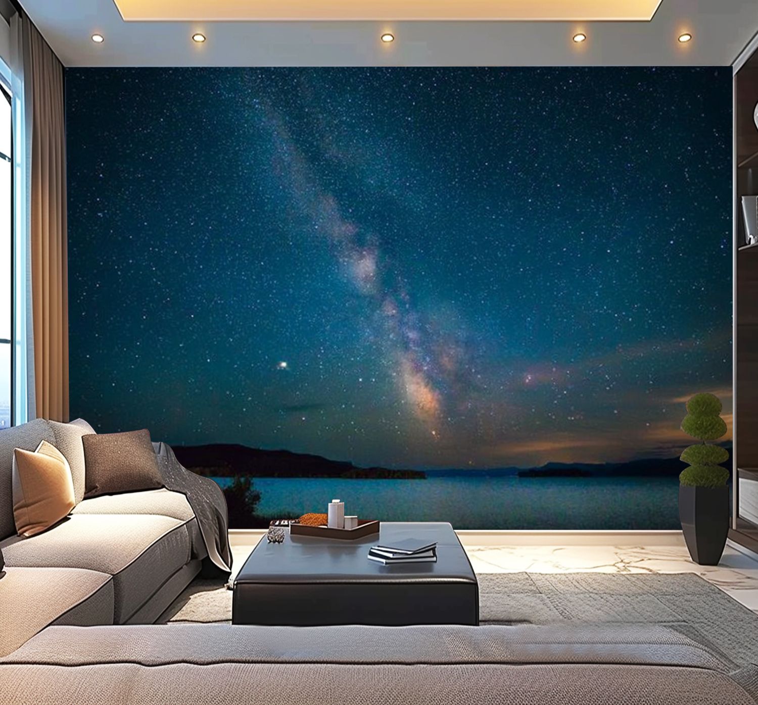 Peel and Stick Wallpaper Galaxy Modern Art Wall Mural Decor Self ...