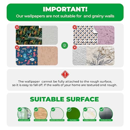 Peel and Stick Wallpaper, Playroom Blocks Theme Wallpaper Mural for ...