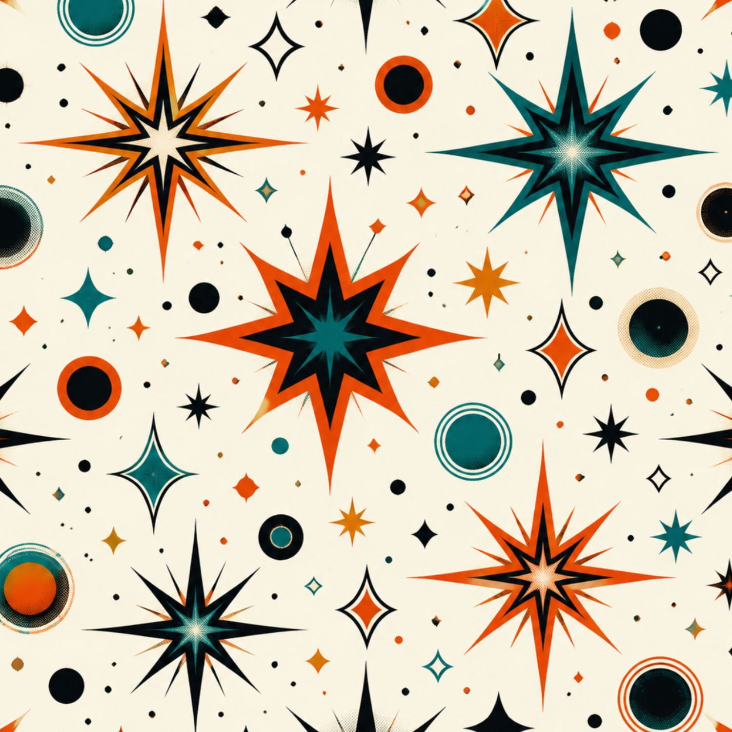 Peel and Stick Wallpaper Retro Starburst Vinyl Self Adhesive Contact ...