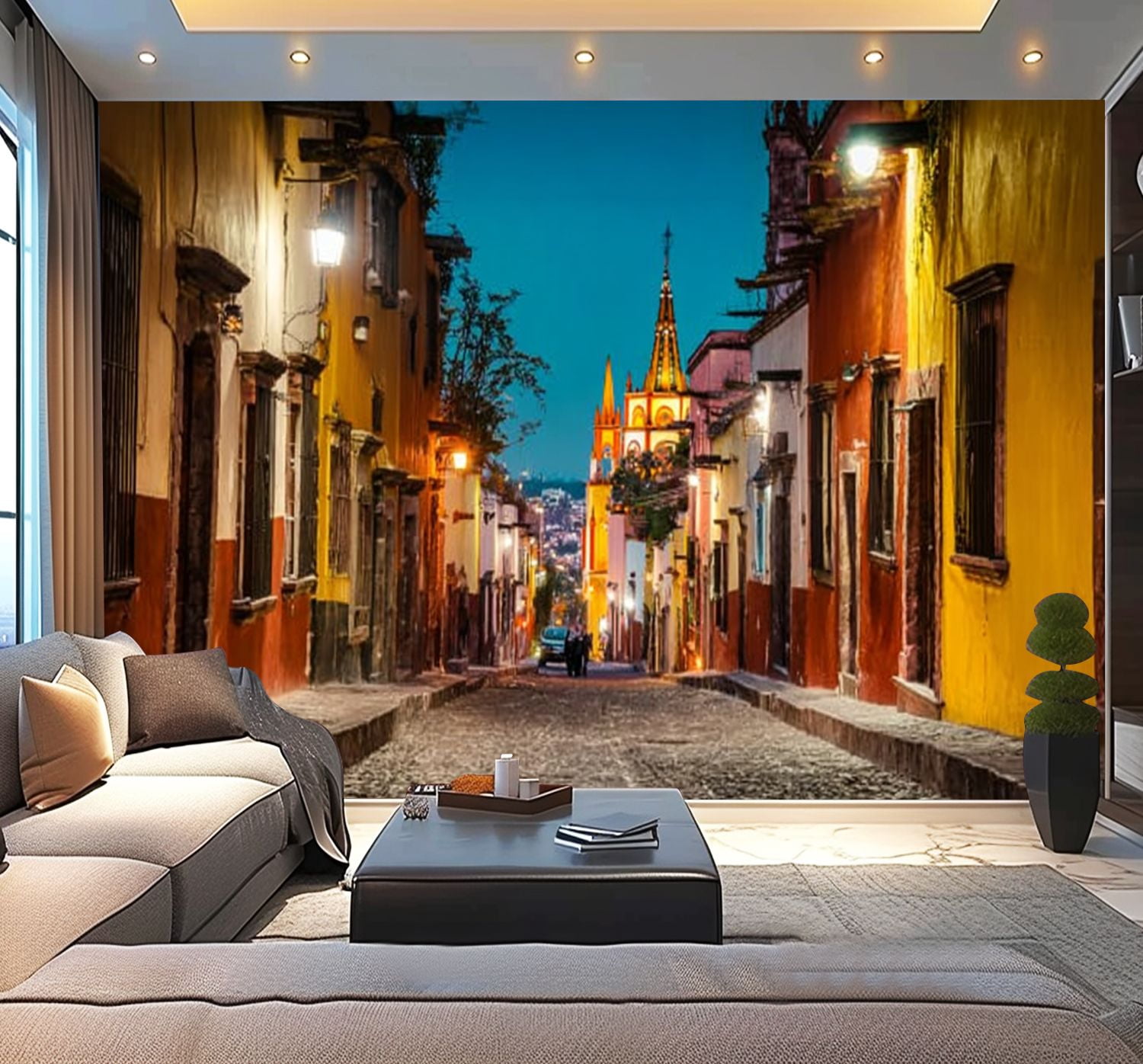 Peel and Stick Wallpaper San Miguel de Allende Mexico Modern Art Wall ...