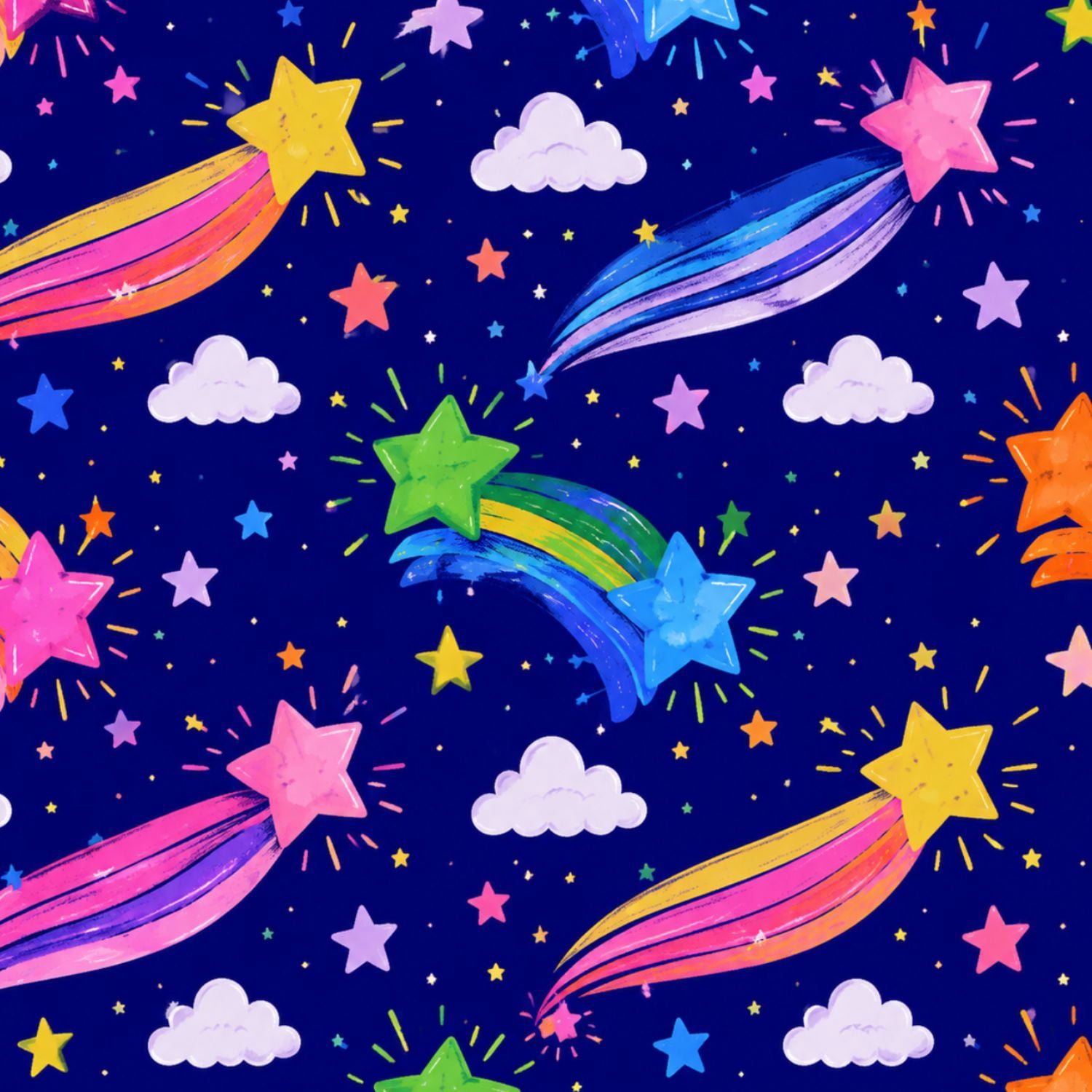 Peel and Stick Wallpaper Shooting Stars Vinyl Self Adhesive Contact ...