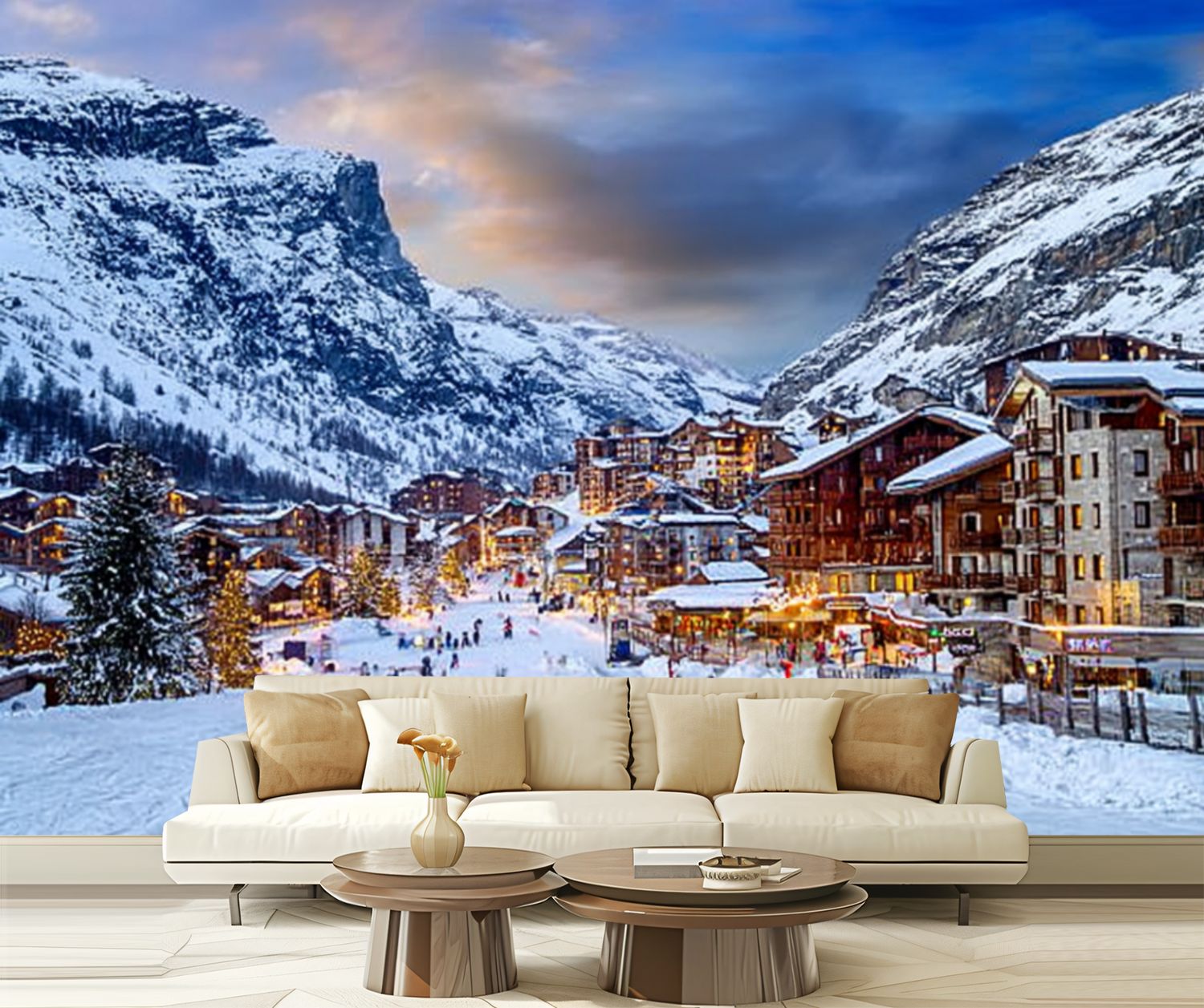 Peel and Stick Wallpaper Val d Is re city Modern Art Wall Mural Decor ...