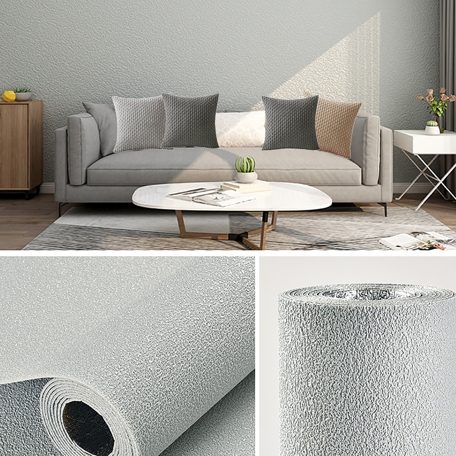 Peel and Stick Wallpaper Vinyl Self-Adhesive Wallpaper Textured Contact ...